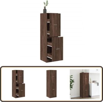 vidaXL Apothekerschrank Eichen-Optik 40x41x144,5 cm Holzwerkstoff - Vidaxl