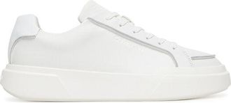 Calvin Klein Sneakers Chunky Cupsole Lace Up Lth Pinch YM0YM01454 Wei&szlig;