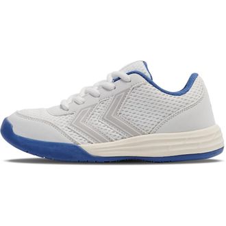 Hummel MULTIPLAY Flex LC Junior Sportschuhe, Synthetik, Wei&szlig;-Blau, Schn&uuml;rung (Riverside, EU Schuhgr&ouml;&szlig;ensystem, Erwachsene, Numerisch, M, 39)