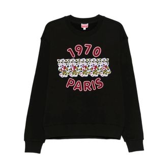 Kenzo Felpa Logo 1970 - Homme - Sweatshirts et sweats &agrave; capuche - Noir - Taille: XL