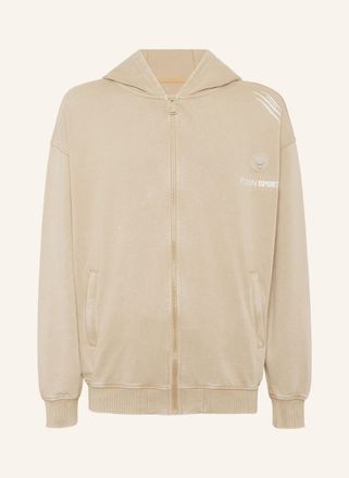 Plein Sport Plein Sport Kapuzen-Sweatjacket beige