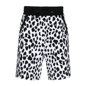 Moschino Logo-Tape Stretch-Baumwollshorts - - Shorts - Herren - Schwarzk - XL