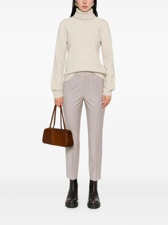 PESERICO Womens Elastic-Waist Trousers Aw25 W