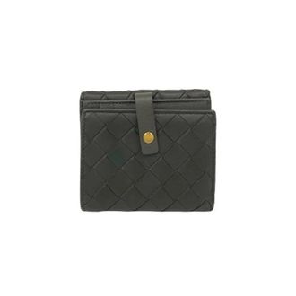 Bottega Veneta Portefeuille en cuir Pre-owned - Femme - Pre-owned - Gris - Taille: ONE Size