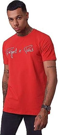 Project X Paris Tee-Shirt Basic Broderie Logo Rouge M