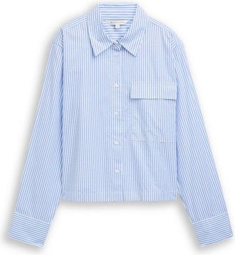 Tom Tailor Langarmbluse Blusen & Shirts Boxy Fit Hemdbluse aus Baumwolle