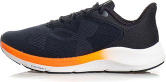 Under Armour Herren Charged Pursuit 4 Großes Logo, Jogging Schuhe mit Dämpfung, leichter & atmungsaktiver Herren Laufschuh, komfortable Sportschuhe für Männer,Blac
