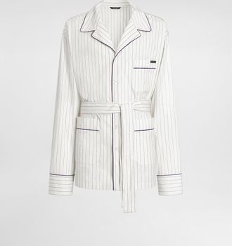 Dolce & Gabbana Striped Poplin Vanity Robe - Mann Unterw&auml;sche Und Loungewear Mehrfarbig 44