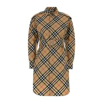 Burberry Besticktes Baumwoll-Hemdkleid - - Dresses - Damen - Beige - 3XS
