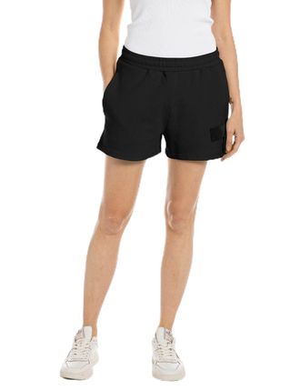 Replay Damen Shorts aus Baumwolle, Schwarz (Black 098), L