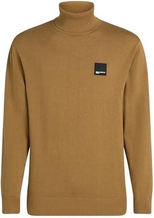 Karl Lagerfeld Homme Pull À Col Roulé Régulier Coupe Régulier, Brun, XL