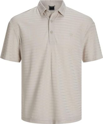 Jack & Jones Herren JCOBEECH Polo SS Poloshirt, Moonbeam,L