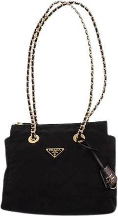 Prada Pre-owned Gesteppte Nylon-Tragetasche - - Pre-owned - Damen - Schwarzk - ONE SIZE