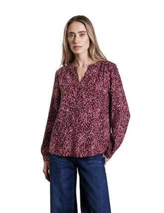 Street One A345320 Chemisier imprimé, Rouge mûre, 46 Femmes