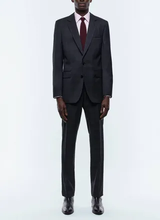 Fursac Costume ajust&eacute; en laine certifi&eacute;e - Taille 44 - Homme