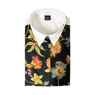 Fay Femme, Blouses et Chemises, Multicolore, Taille: 36 FR Camicia M 3/4