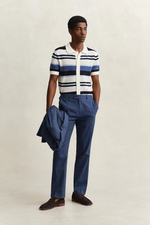 GANT Herren Anzughose aus Leinenmix (54) PERSIAN Blau