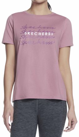 Skechers Damen Repeat Tee T-Shirt, Mauve