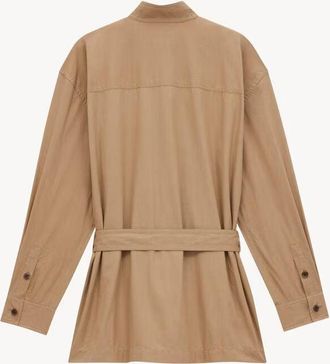 Saint Laurent Relaxed Cotton Shirt - Sable