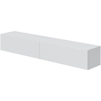 Calicosy Meuble suspendu 2 abattants et 2 niches de rangement L180 cm - Kaway