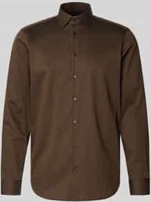 Jake*s Regular Fit Business Hemd aus Baumwolle mit Kentkragen