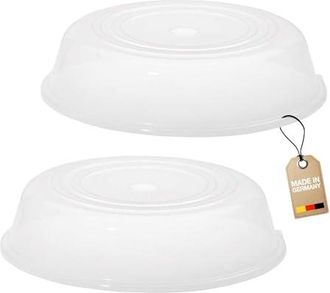 Westmark Mikrowellen-Teller-Abdeckhauben, 2 Stück, Durchmesser: 25 cm, Kunststoff, Transparent, 224522E3