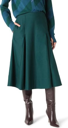 The Drop Full Flounce midi Skirt by @takkunda Midirock, Regenwald, M