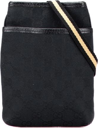 Gucci Hobo Bags - GG Canvas Web Crossbody - Gr. unisize - in Schwarz - für Damen