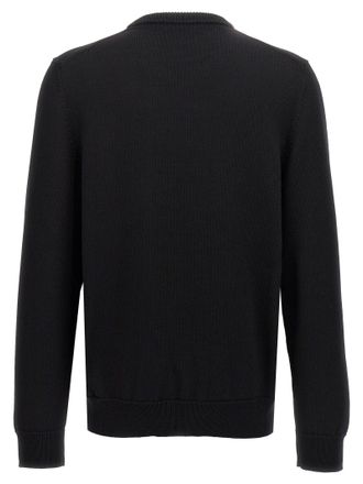 Dolce & Gabbana Mens Black Virgin Wool Cardigan Clothing