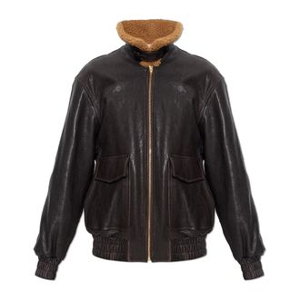 Valentino Garavani Femme, Vestes, Brun, Taille: 36 FR The Leather Jacket