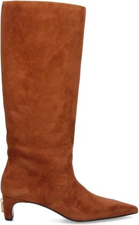 Marc Jacobs Stiefel - Mid-Calf Lambskin Boots With Pointed Toe - Gr. 36 (EU) - in Braun - für Damen