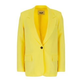 Msgm Blazers - - Jackets - Damen - Gelb - S