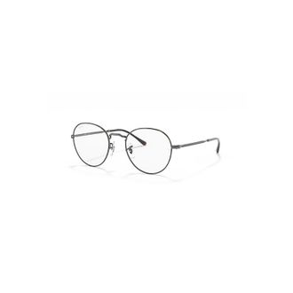 Ray-Ban Round Metal Optics II Gunmetal Fassung Klar Glas Polarisiert 51-20