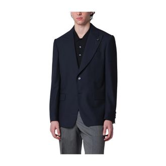 Lardini Giacca Monopetto - - Jackets - Herren - Blau - L