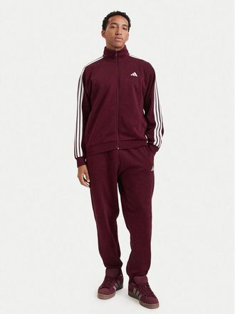 adidas Jogginganzug 3-Stripes Fleece KY2282 Dunkelrot Regular Fit