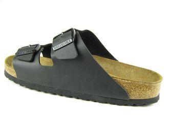 Birkenstock Arizona - Slipper - Birko-Flor - Schwarz - Weichbettung - Schmal - Gr&ouml;&szlig;e 40