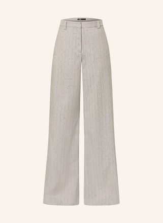 Maje Marlenehose Mit Schmucksteinen grau