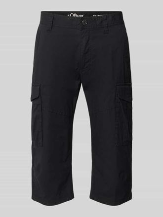 s.Oliver Black Label Relaxed Fit Cargoshorts aus Baumwoll-Mix