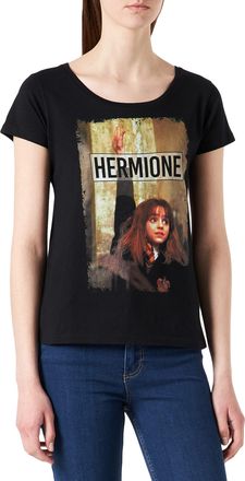 Harry Potter cotton division Damen WOHAPOMTS230 t Shirt, Noir, S