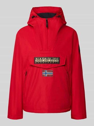 Napapijri Jacke mit Kapuze und kurzem Rei&szlig;verschluss