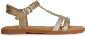 Geox J Karly Girl Sandales pour fille, Platine, 31 EU