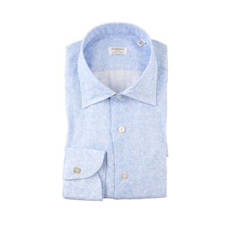 Borriello Homme, Chemises, Bleu, Taille: 3XL Camicia 100% Lino