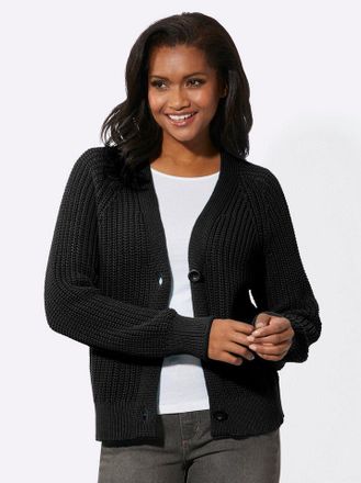 Witt Strickjacke Strickjacke Langarm Ripp