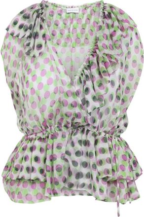 Dries Van Noten Femme, Tops, Multicolore, Taille: 34 FR Cally Polka Dots Top