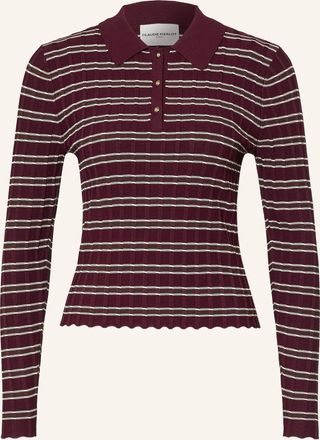Claudie Pierlot Claudie Pierlot Strick-Poloshirt rot