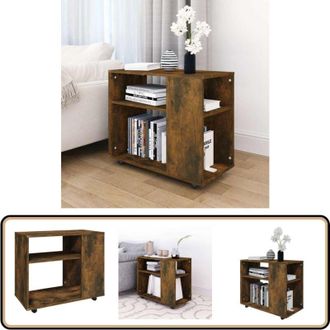 vidaXL Vidaxl - Beistelltisch R&auml;uchereiche 70x35x55 cm Holzwerkstoff - Beistelltisch - Wohnzimmerm&ouml;bel - Nachttisch - Holzm&ouml;bel - Side Table