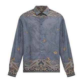 Etro Gemustertes Hemd - - Shirts - Herren - Blau - XL
