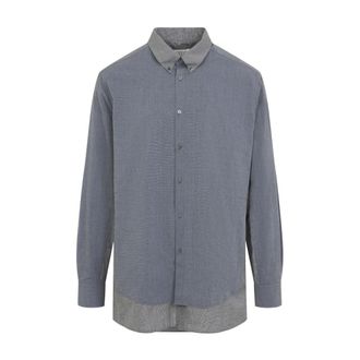 Maison Margiela Homme, Chemises, Bleu, Taille: XL Chemise Double