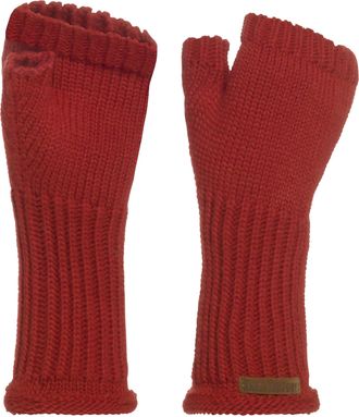 Knit Factory Cleo Handstulpen - Fingerlose Handschuhe - Gestrickte Handschuhe für Winter - Damen Handstulpen aus Wolle - Hochwertige Qualität - Baked Apple