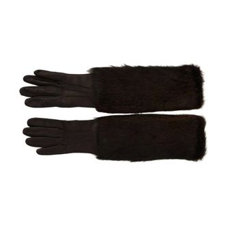 Dolce & Gabbana Mitaines Longues - Femme - Accessoires - Brun - Taille: ONE Size